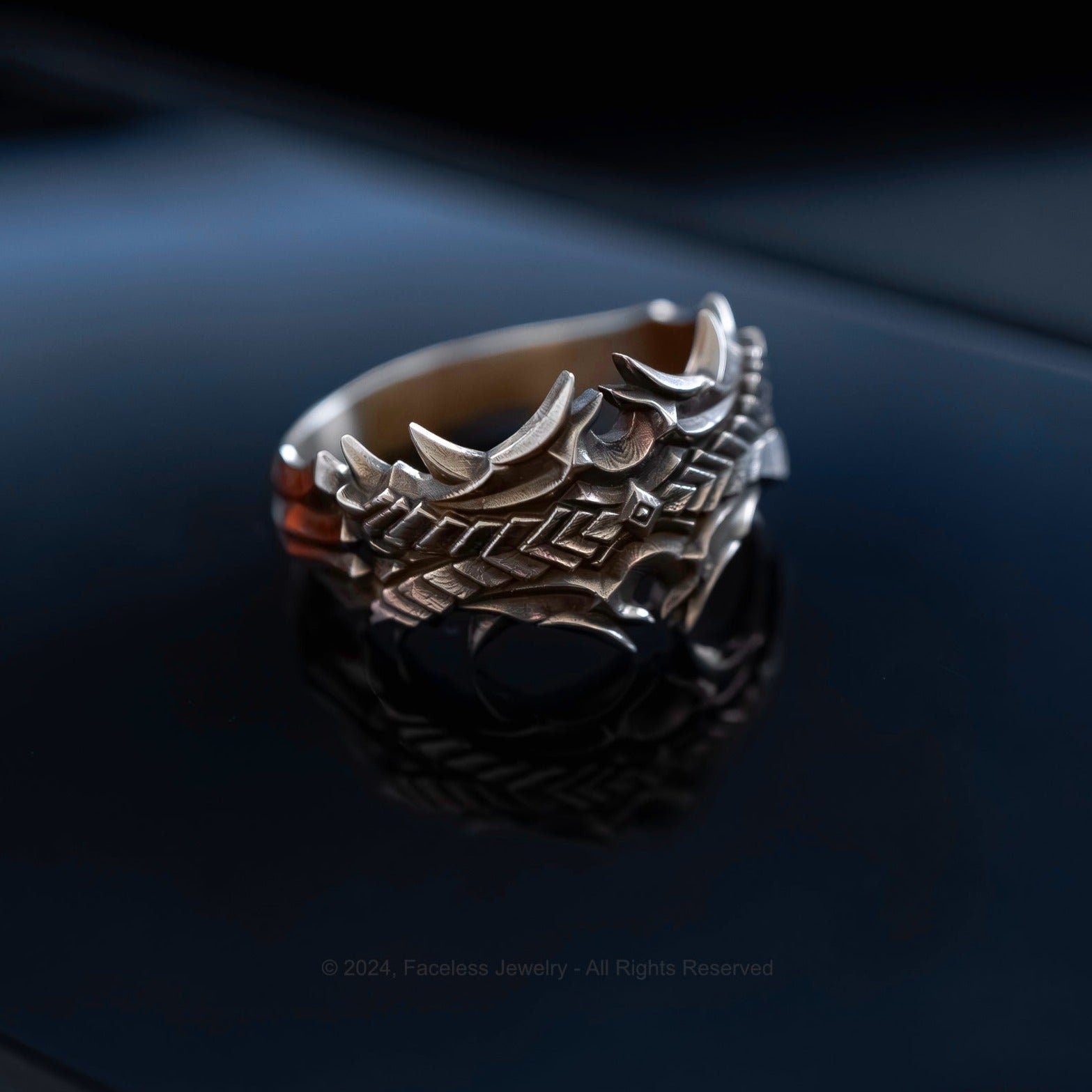 Infernal Dracken - Fantasy Ring, Dragon Scale Ring - Customizable ...